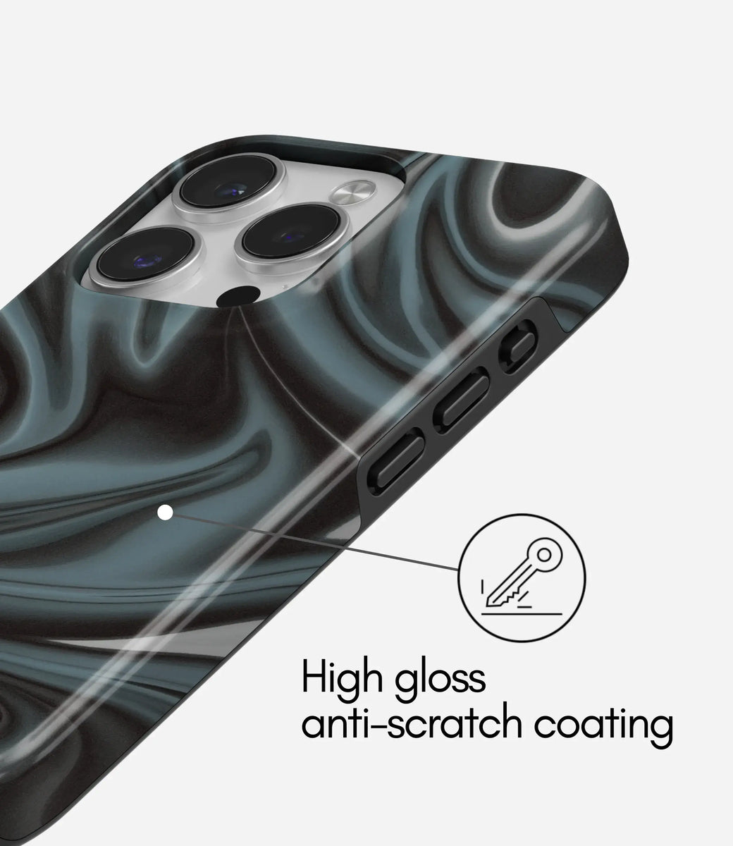 Obsidian Swirl Glossy Armoured Case by The Case Company