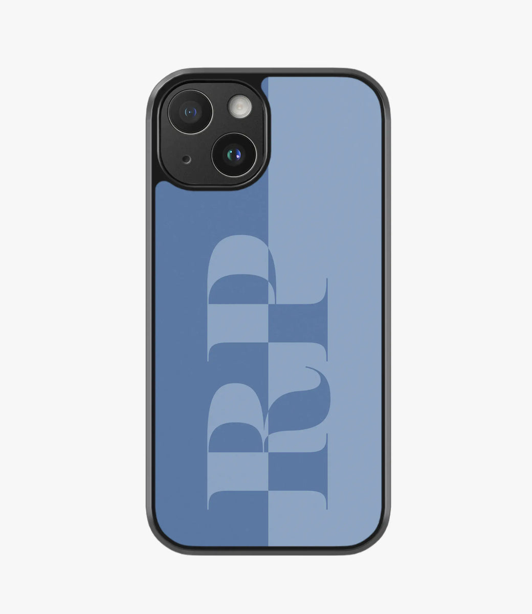 Custom Split Initials Hybrid Matte Case by The Case Company