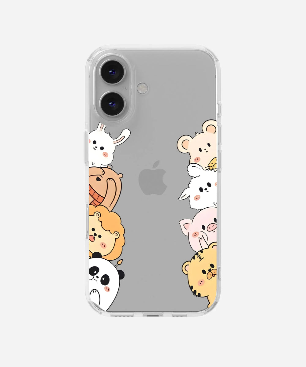 Peek a Boo Pals Clear Silicone Phone Case by The Case Company