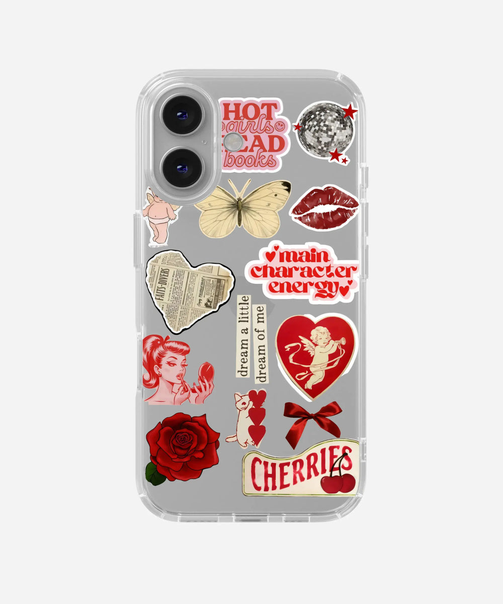 Read Me Red Clear Silicone Phone Case by The Case Company