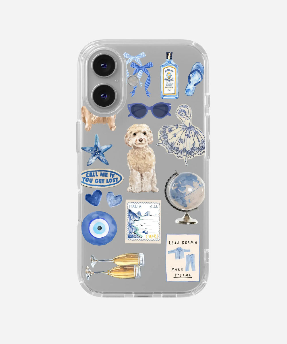 Sapphire Summer Clear Silicone Phone Case by The Case Company